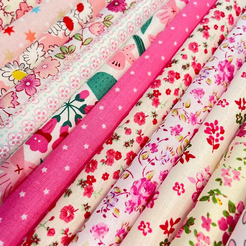 100pcs Precut Cotton Fabric Squares - 8 Inch Bundles of Quilting Mater